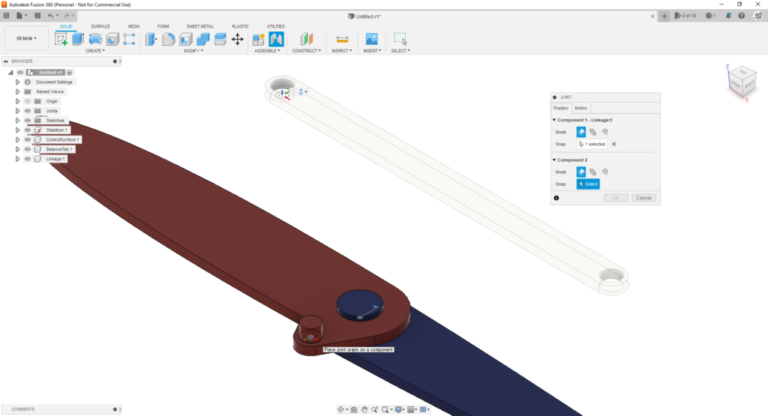【Fusion360】バランスタブのリンク機構をモデリングする | mtk_birdman's blog