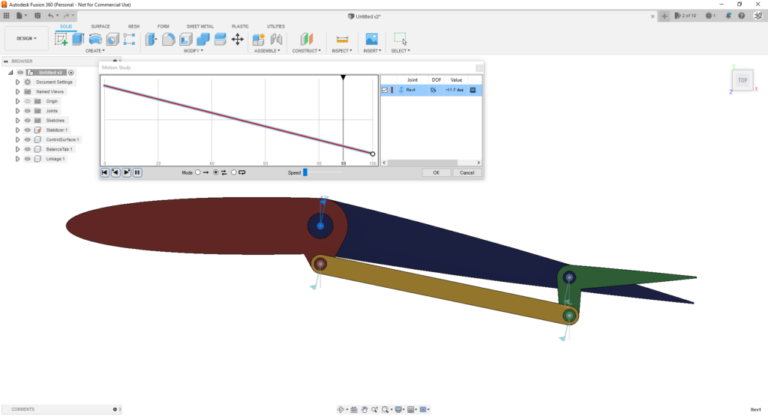 【Fusion360】バランスタブのリンク機構をモデリングする | mtk_birdman's blog
