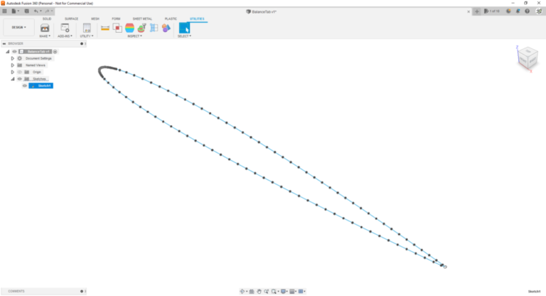 【Fusion360】ImportSplineCSVを使って翼型の座標ファイルを読み込む | mtk_birdman's blog