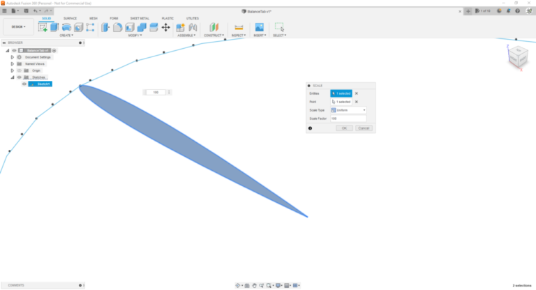 【Fusion360】ImportSplineCSVを使って翼型の座標ファイルを読み込む | mtk_birdman's blog