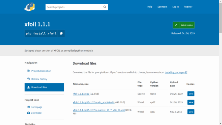 Pythonを使ってXFOILで2次元翼型を解析する | mtk_birdman's blog