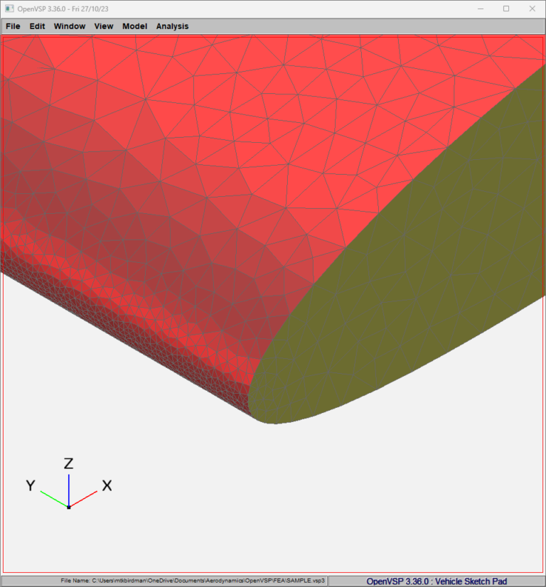 OpenVSPでFEAモデルを作成する | mtk_birdman's blog