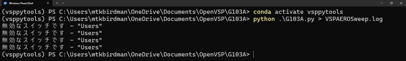 OpenVSPのPythonAPIでポーラーカーブを計算する | mtk_birdman's blog